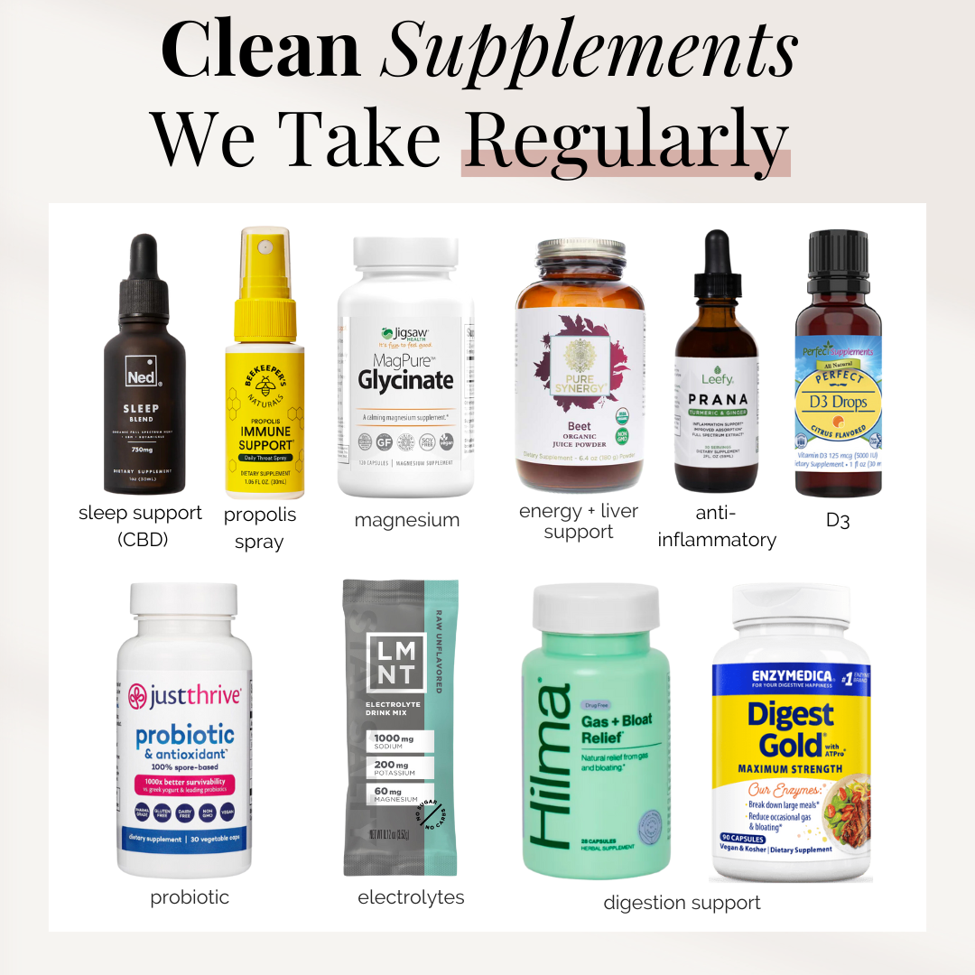 Clean Supplements We Take Regularly | GIRLS WHO EAT