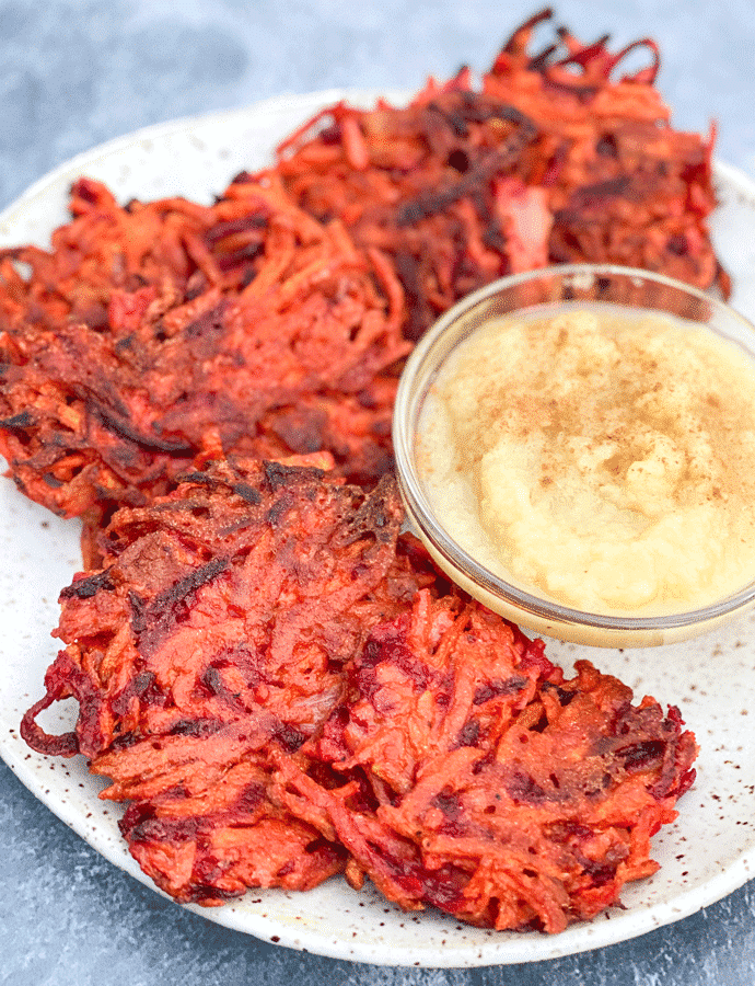 Autumn Root Vegetable Latkes | GIRLS WHO EAT